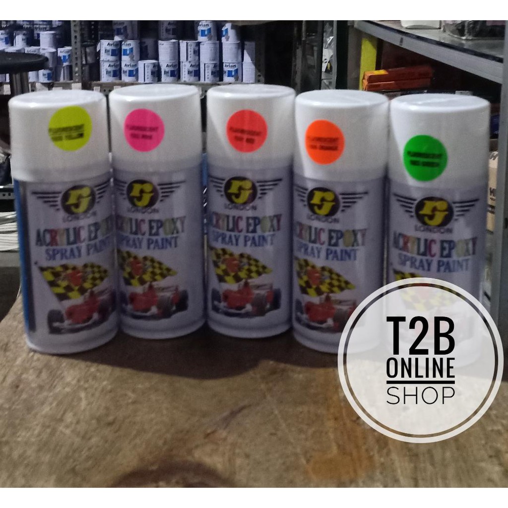 Jual Cat Semprot Rj London 150 cc warna Floresent / pylox / pilox ...