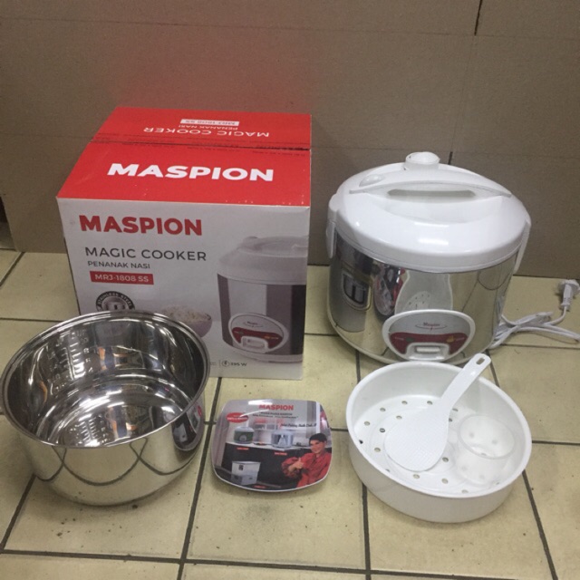 Rice cooker / magic com / magic cooker Maspion MRJ 1808 SS/MS | Shopee ...