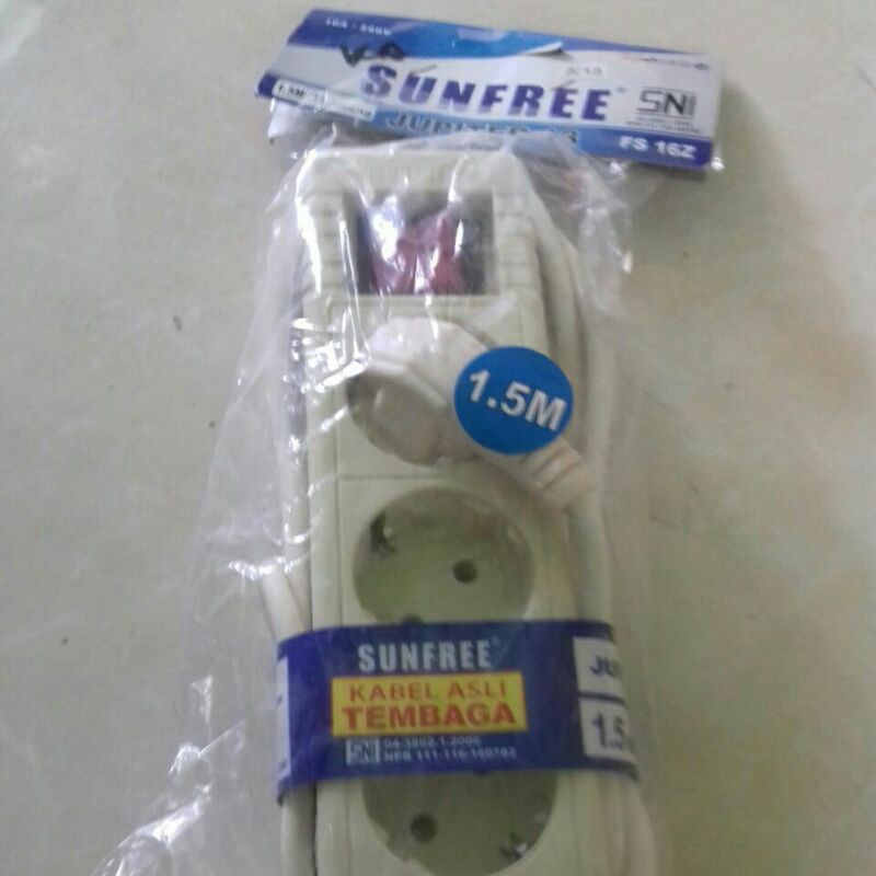 Jual kabel colokan 3 lubang 1.5mtr | Shopee Indonesia