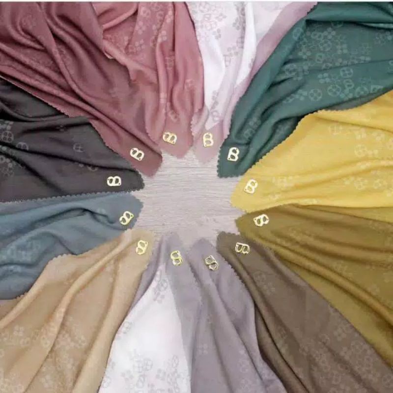Jual logo buttonscarves model jahit bahan tebal bukan tipis | Shopee ...