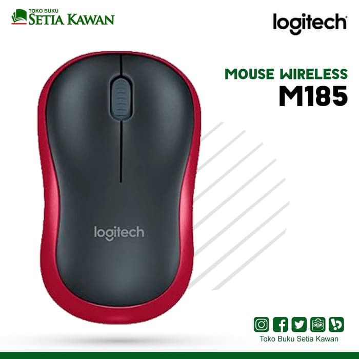 Jual Mouse Wireless Logitech M185 | Shopee Indonesia