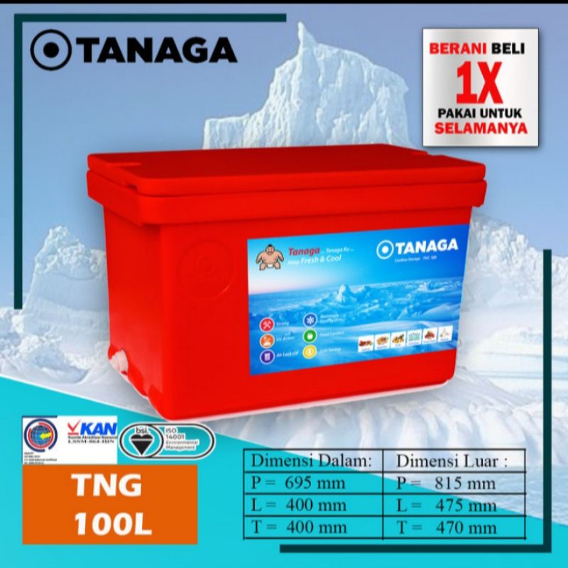 Jual CoolBox Tanaga 100Ltr / Cool Box 100 Liter - IceBox Tanaga Kotak ...