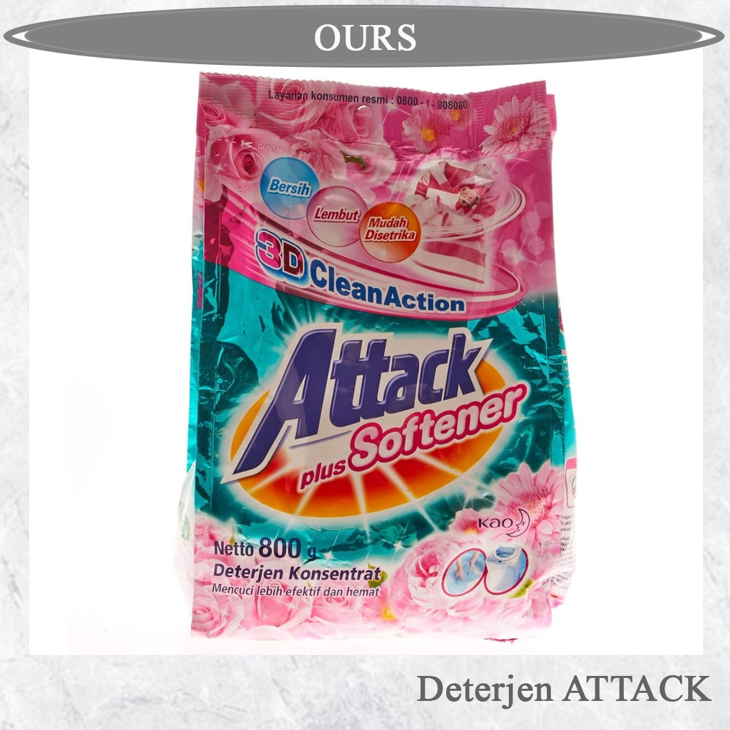 Jual Attack Plus Softener/Detergen 800gr | Shopee Indonesia