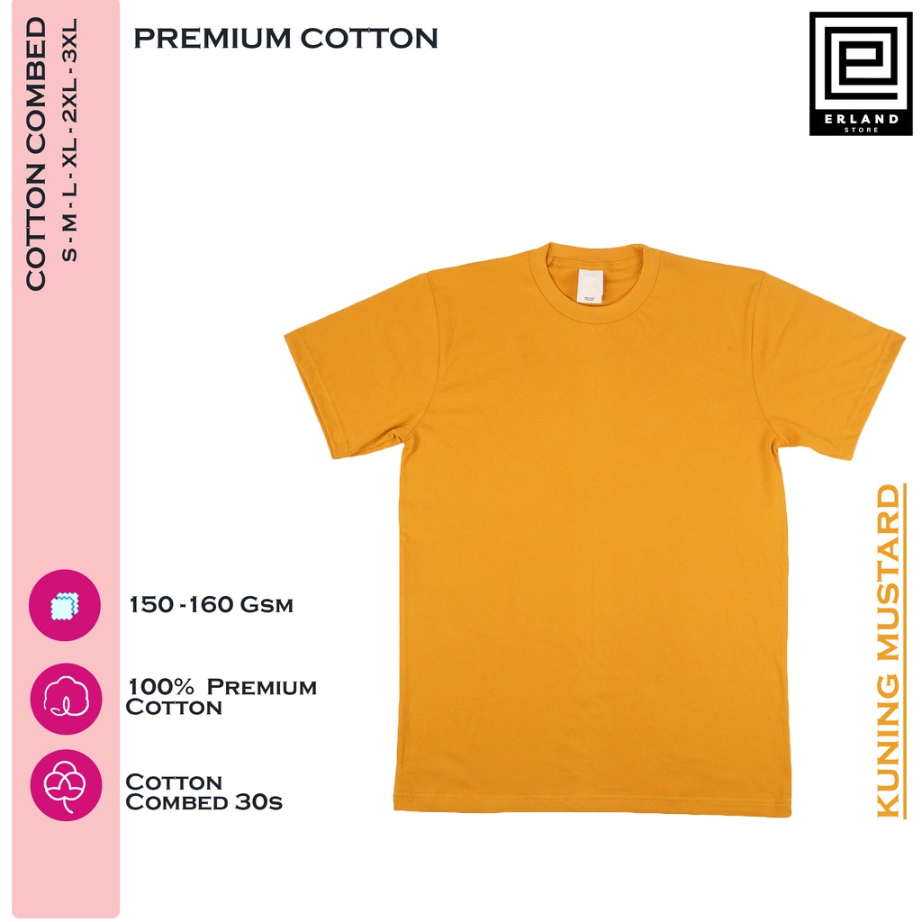 Jual Kaos Polos - Kuning Mustard | Kaos Lengan Pendek | [ KAOS COMBED ... Jual Kaos Polos - Kuning Mustard | Kaos Lengan Pendek | [ KAOS COMBED ...