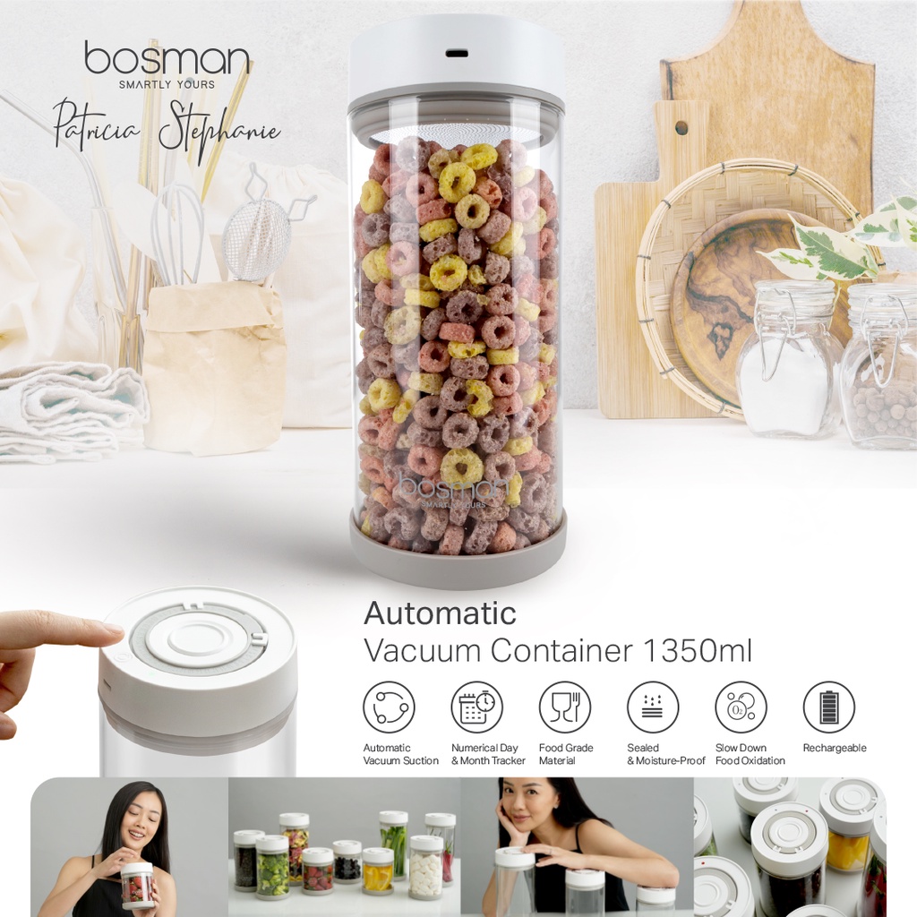 Jual Bosman Patricia Stephanie - Automatic Vacuum Container 1350ml ...