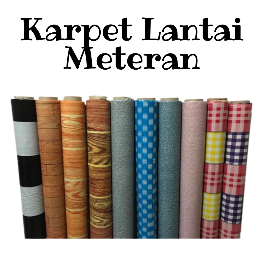 Jual Karpet Lantai Meteran Per 50cm Vinyl Alas Taplak Meja Plastik ...
