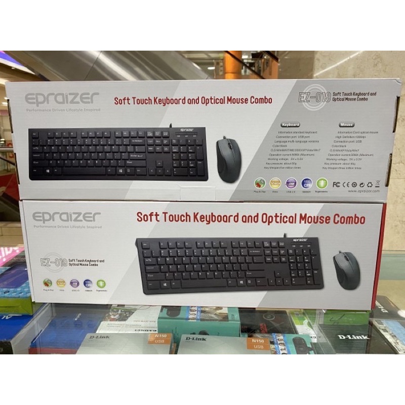 Jual KEYBOARD + MOUSE EPRAIZER COMBAT | Shopee Indonesia