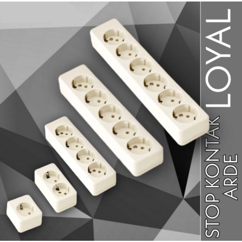 Jual stop kontak loyal 1 2 3 4 5 6 lubang kuningan COLOKAN LISTRIK ARDE Outbow SNI | Shopee ...