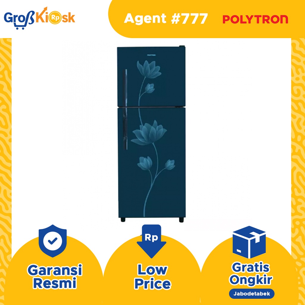 Jual Kulkas 2 Pintu 200L POLYTRON PRB219 / PRB 219 / PRB219R / PRB219B ...