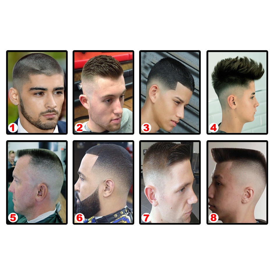 Jual POSTER PANGKAS RAMBUT, BARBER SHOP DAN SALON MODEL PRIA TERBARU ...