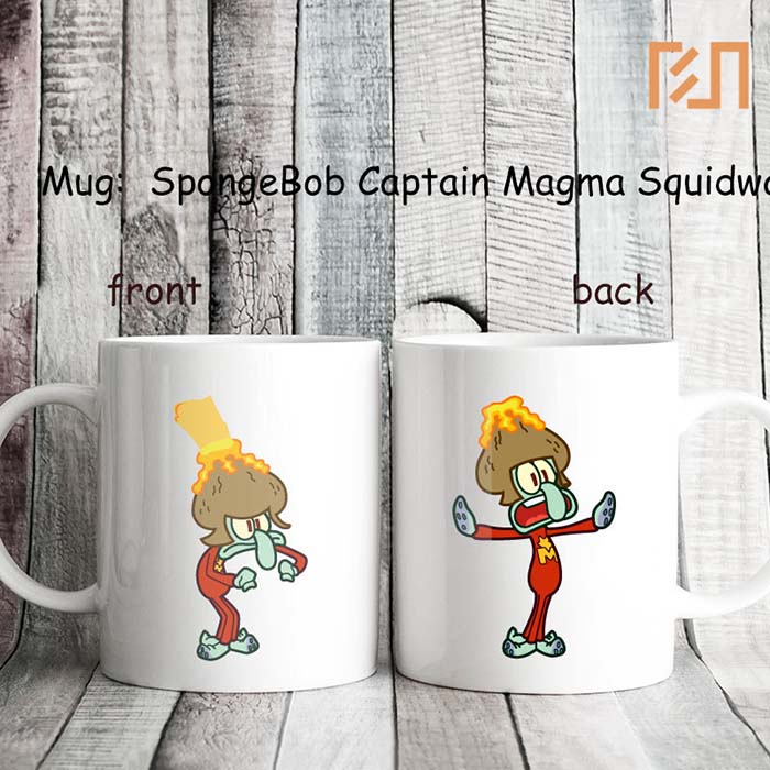 Jual Mug SpongeBob Captain Magma Squidward Icon | Shopee Indonesia