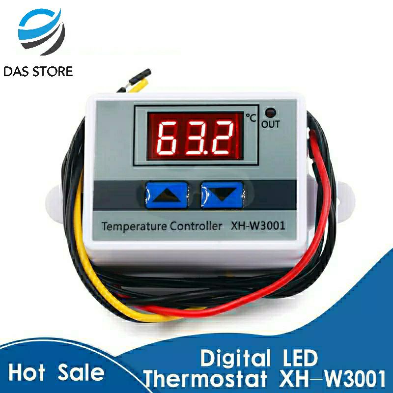Jual Thermostat digital W3001 XH W3001 alat pengatur suhu panas otomatis | Shopee Indonesia