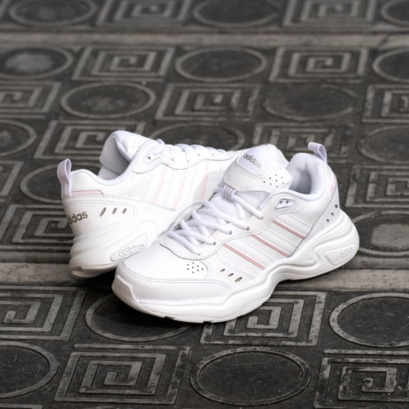 Jual Adidas Strutter Trainers White Pink Original | Shopee Indonesia