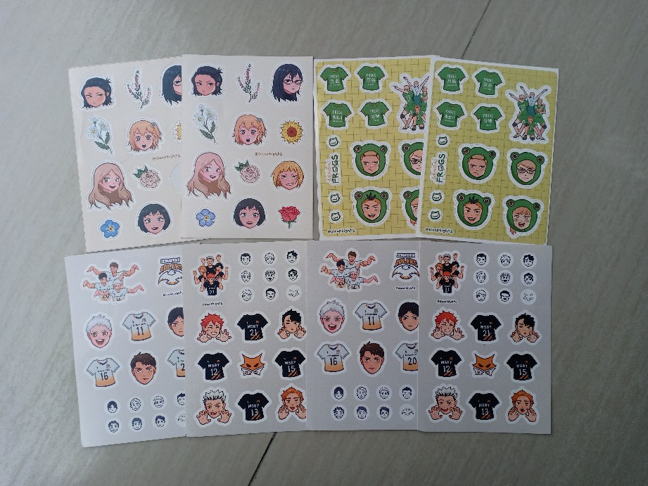 Sendai Frogs Haikyuu Sticker Vinyl Kiss Cut (A6) | Shopee Indonesia