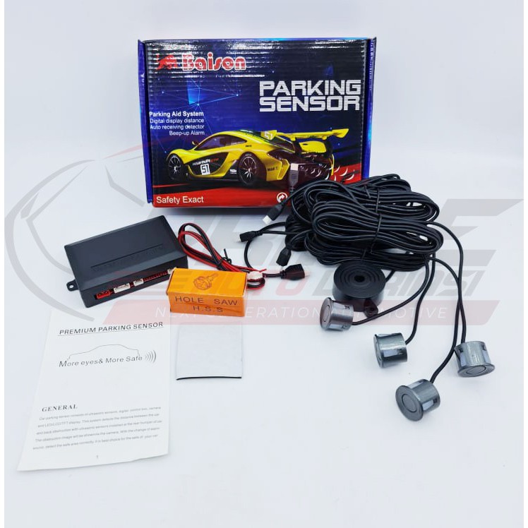 Jual Sensor Parkir Mobil Sensor Mundur Mobil 4 Titik Bunyi Beep - ABU ...