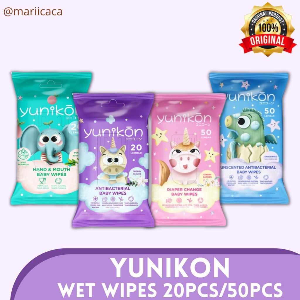 Jual Yunikon Antibacterial Baby Wet Wipes / Tisu Basah | Shopee Indonesia