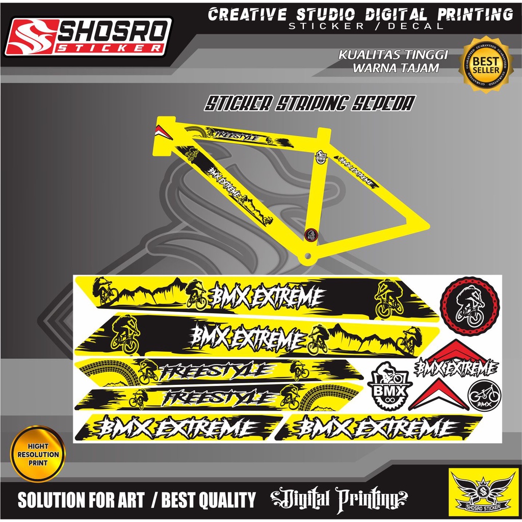 Jual STICKER UNIVERSAL BIKE / VARIASI STRIPING SEPEDA GUNUNG / STIKER ...