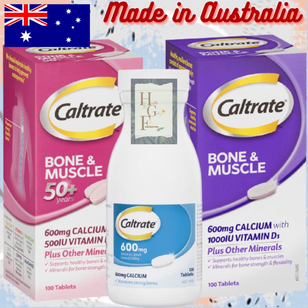 Jual Caltrate Bone & Muscle Health Calcium, vit D 100 tablet, Caltrate ...