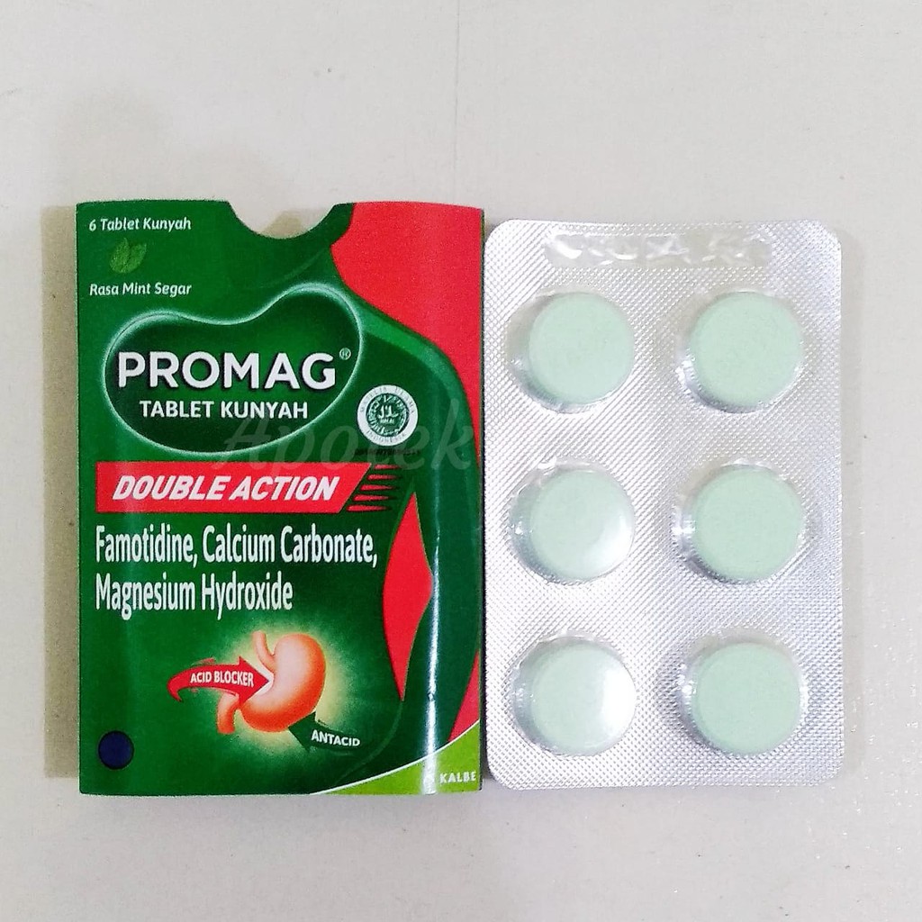 Jual Promag Double Action Isi 6 Tablet Kunyah | Shopee Indonesia