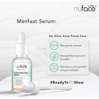 Jual Nuface Nu Glow Liquid Acneprone Care Serum (Serum Acne) | Shopee ...