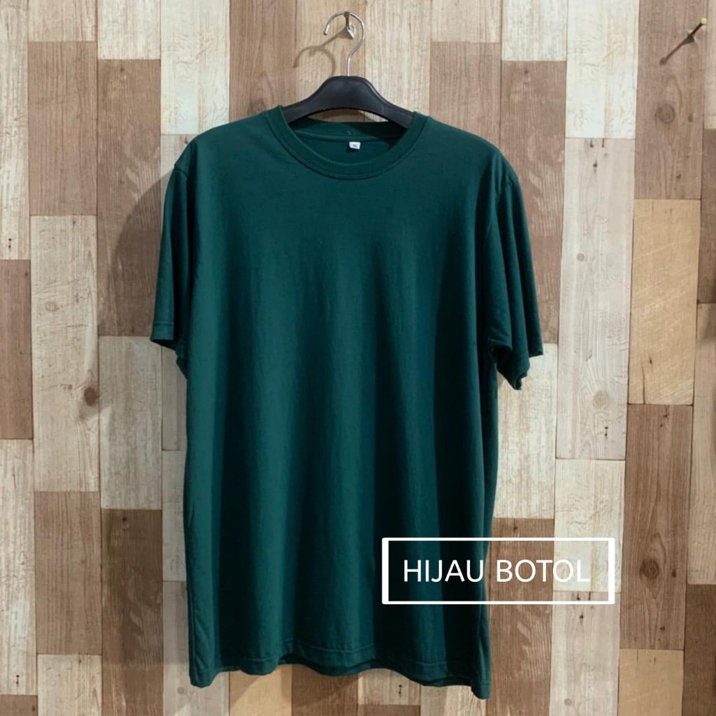 Jual Kaos Polos Hijau Botol - Cotton Combed 30s Reaktif | Shopee Indonesia Jual Kaos Polos Hijau Botol - Cotton Combed 30s Reaktif | Shopee Indonesia