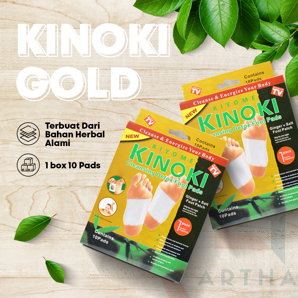 Jual Koyo Herbal Kaki Kinoki Gold Penyerap Racun Detox Original Isi 10 ...