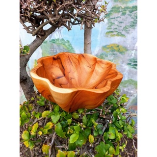 Jual MANGKOK BUNGA KAYU JATI/MANGKOK BUNGA/MANGKUK MOTIF BUNGA KAYU ...