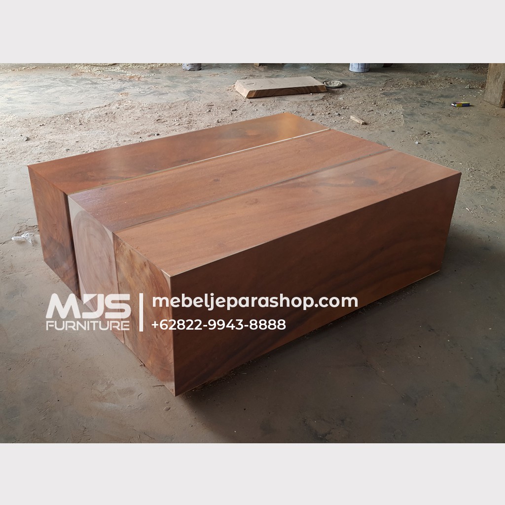 Jual Meja Kayu Balok Solid Utuh Trembesi Coffee Table Indonesia|Shopee ...