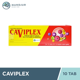 Caviplex Strip 10 Kaplet - Multivitamin Lengkap untuk Kesehatan Tubuh ...