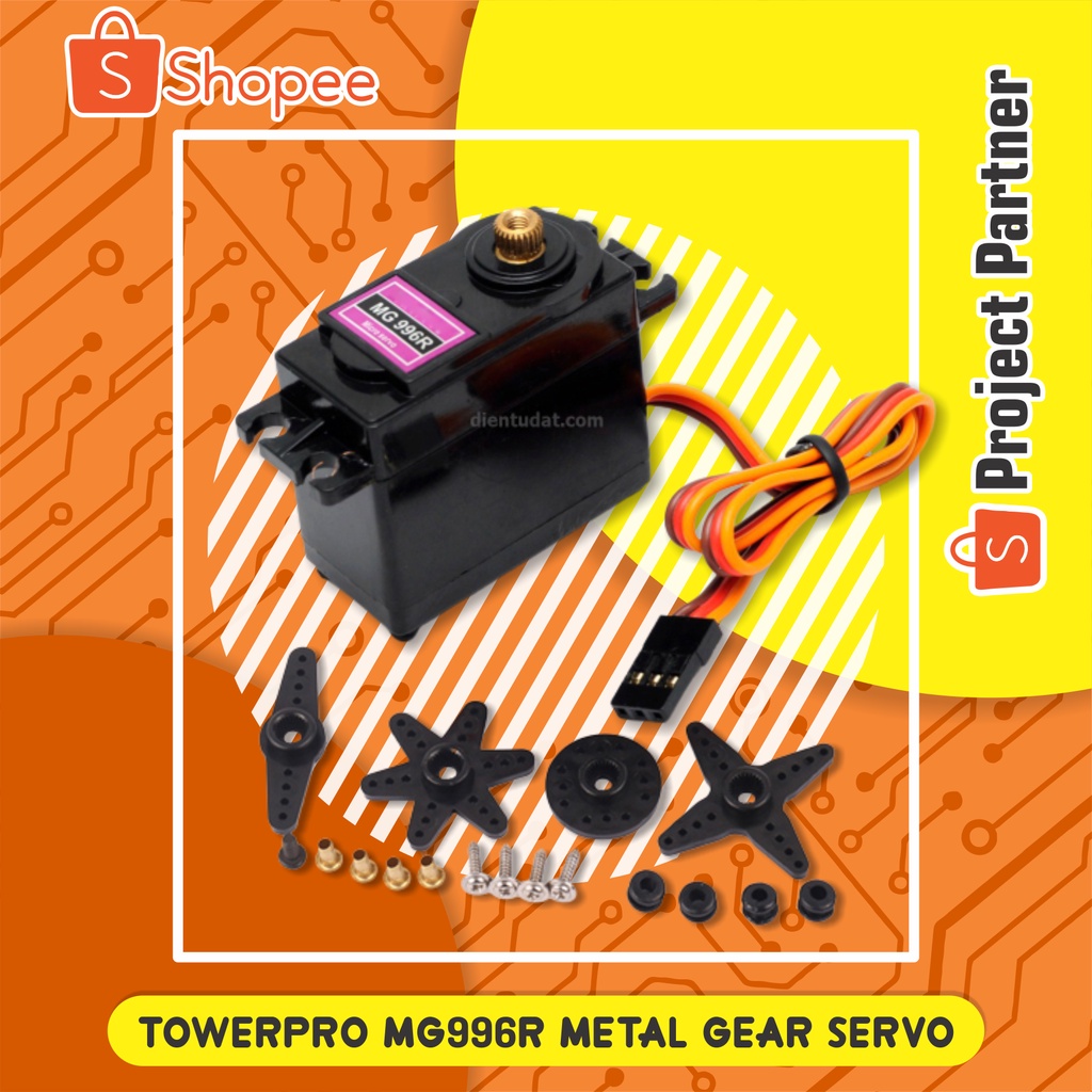 Jual TowerPro MG996R Metal Gear Servo Motor Metal Torque Arduino Gear ...