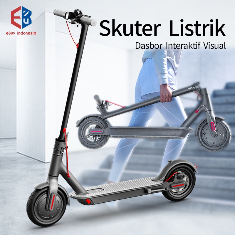 Jual ebuy Skuter Elektrik Listrik Lipat 8,5 inci masa pakai baterai 25 ...