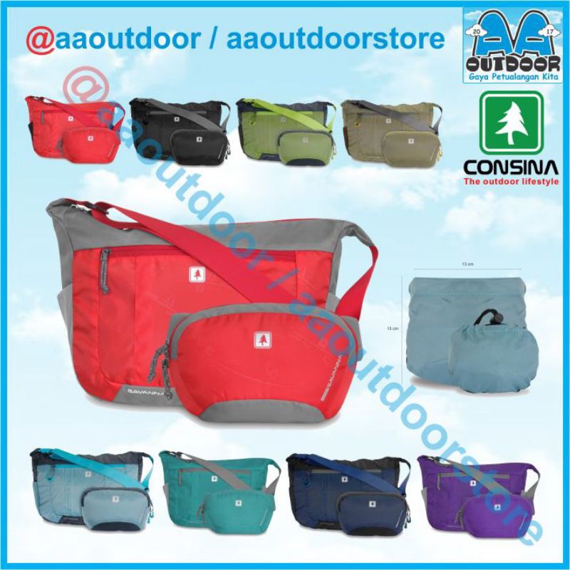 Jual Waist Bag Savanna Consina tas selempang outdoor sling pinggang ...