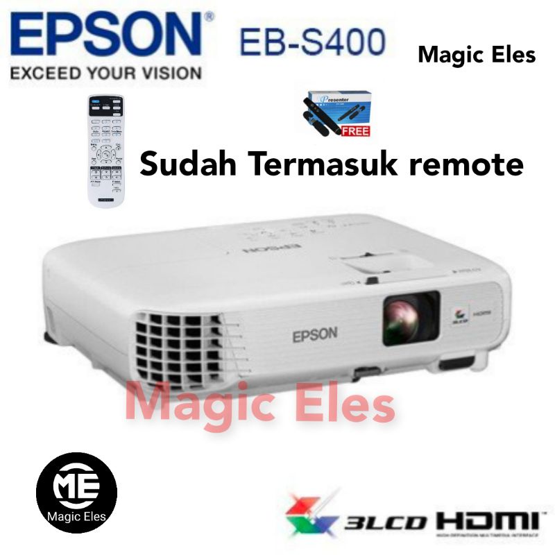 Jual Proyektor Epson S400 Lumens 3200 Projector S 400 | Shopee Indonesia