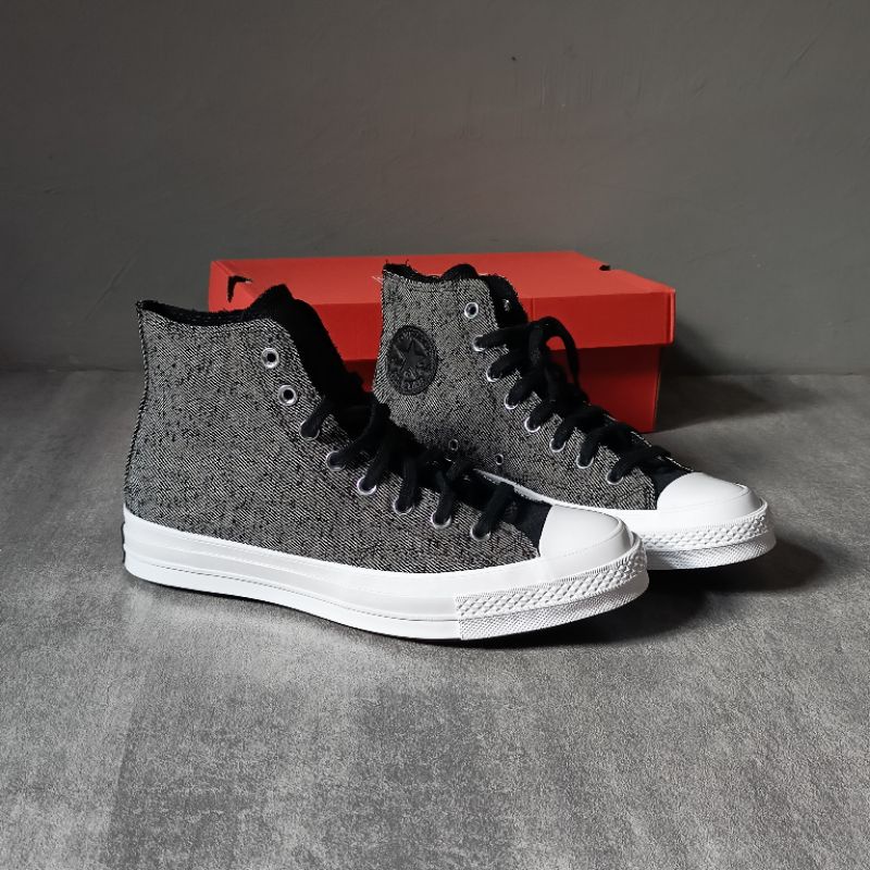 Jual CONVERSE 70S HYBRID TEXTURE HI BLACK WHITE | Shopee Indonesia