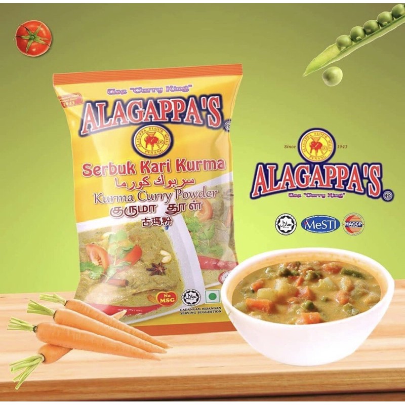 Jual SERBUK KARI KURMA ALAGAPPAS / KURMA CURRY POWDER 100 GR | Shopee ...
