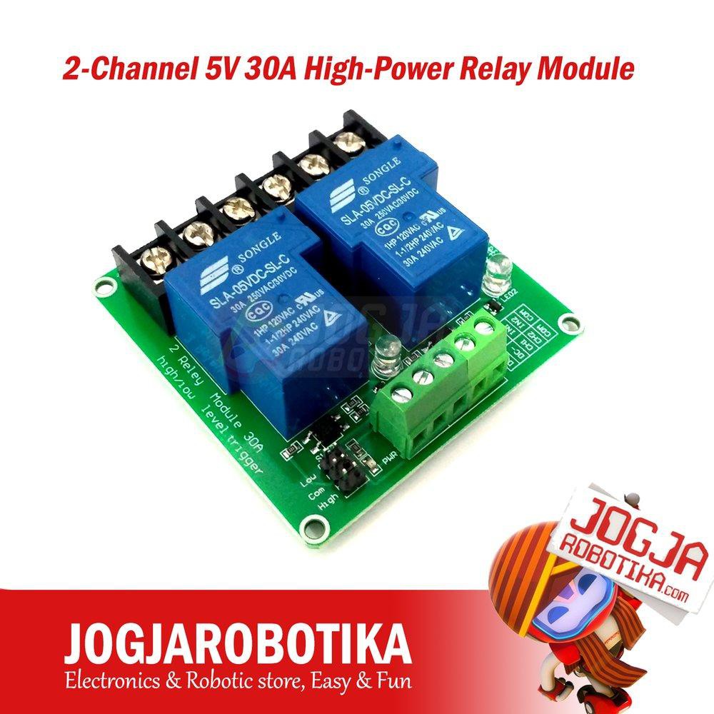Jual Relay 2-Channel 5V 30A High-Power Relay Module tools n parts ...