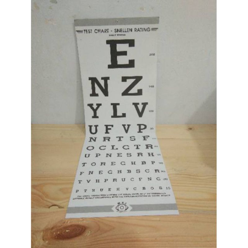 Jual snellen chart / test kesehatan mata | Shopee Indonesia