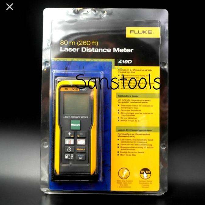 Jual laser distance meter / digital laser meter FLUKE 419D 80 METER ...