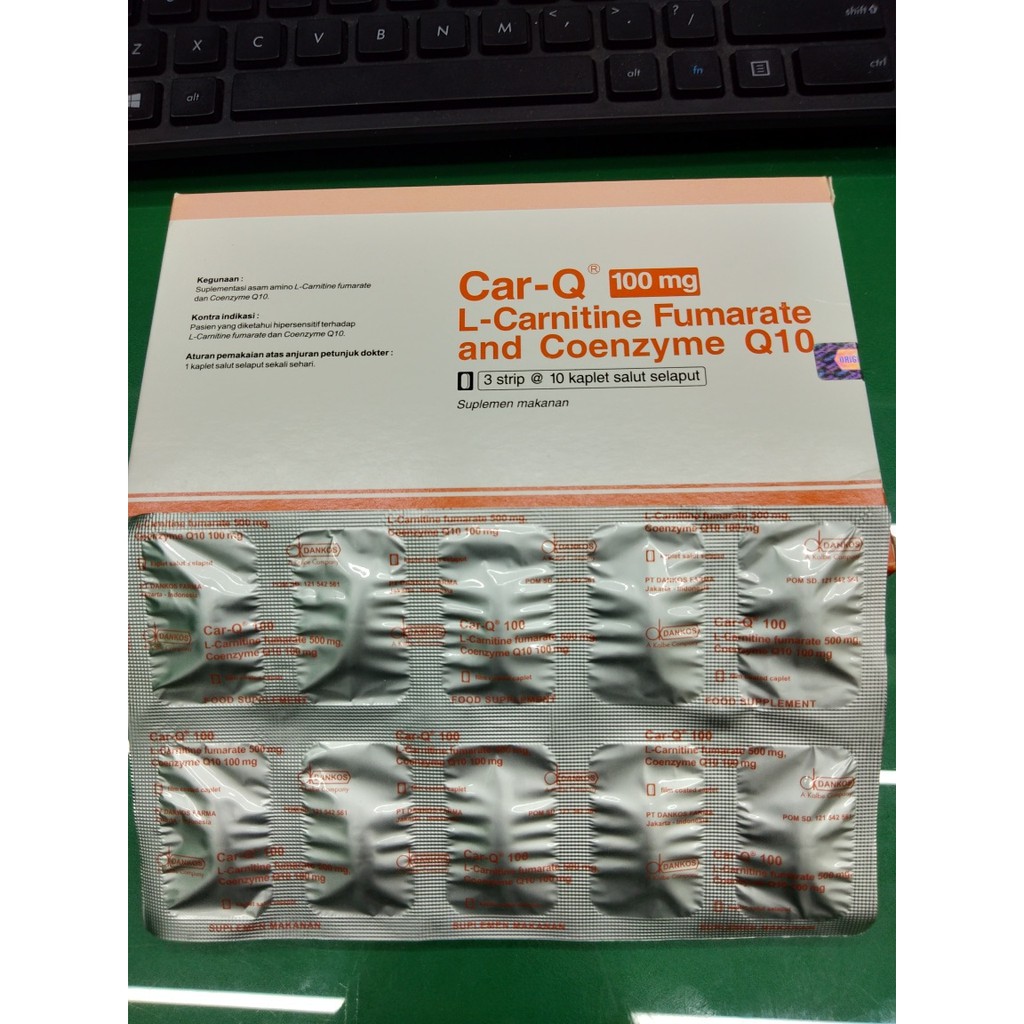 Jual CAR Q 100 MG 1 BOX ISI 3 STRIP 10 KAPLET Original | Shopee Indonesia