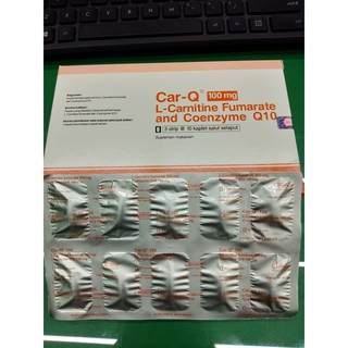 Jual CAR Q 100 MG 1 BOX ISI 3 STRIP 10 KAPLET Original | Shopee Indonesia