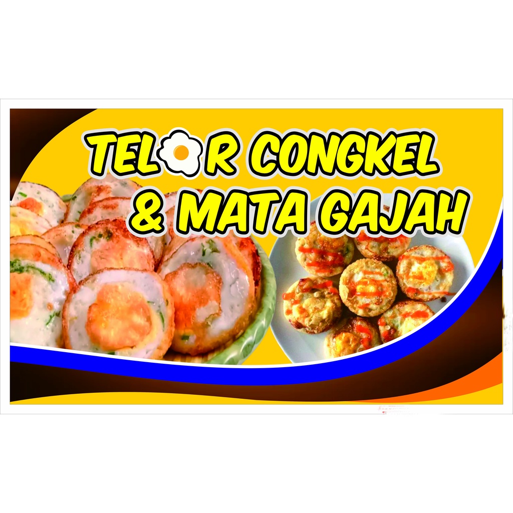 Jual Spanduk Telor Congkel-Telur Congkel-Sostel 100x60 | Shopee Indonesia