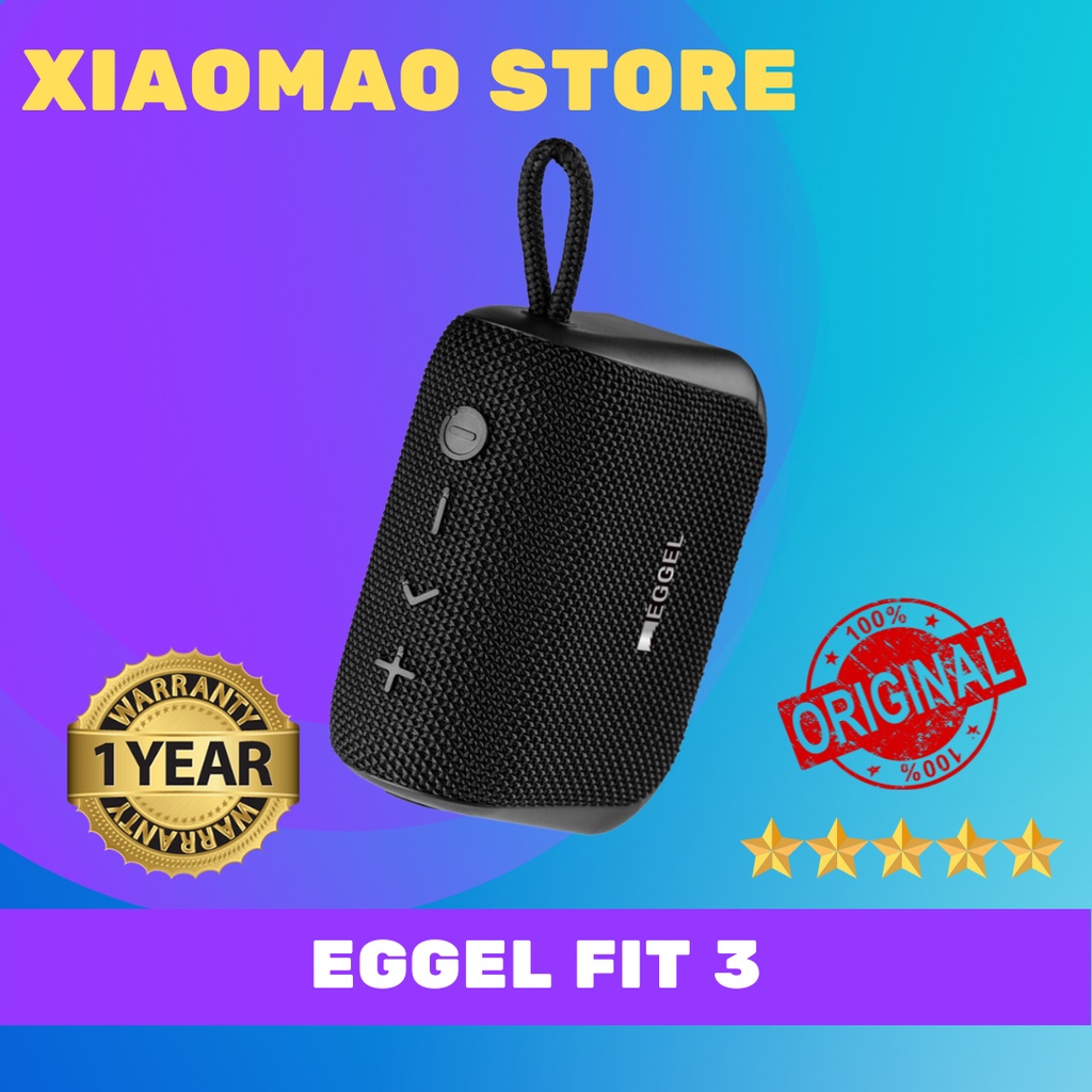 Jual Eggel Fit 3 Waterproof Portable Bluetooth Speaker Indonesia|Shopee ...