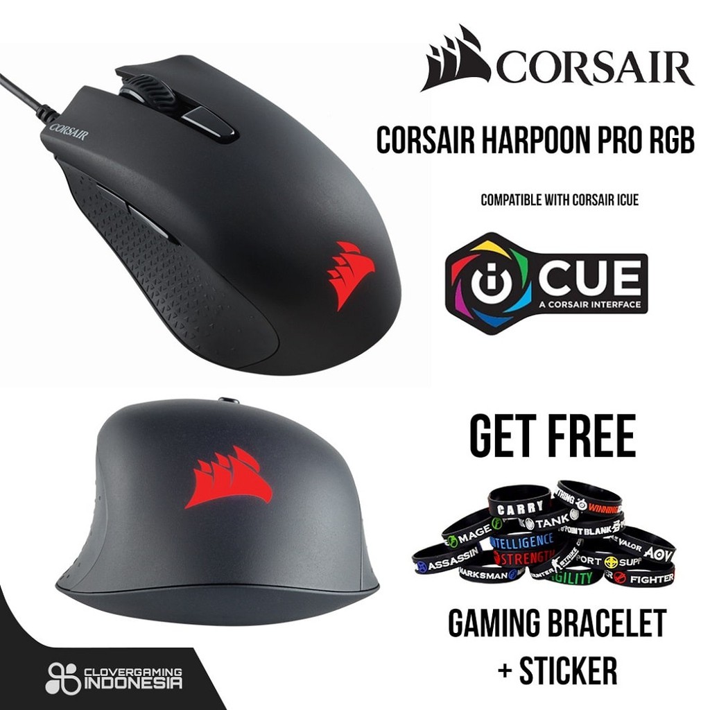 Jual Corsair Harpoon Pro RGB Pro Gaming Mouse | Shopee Indonesia