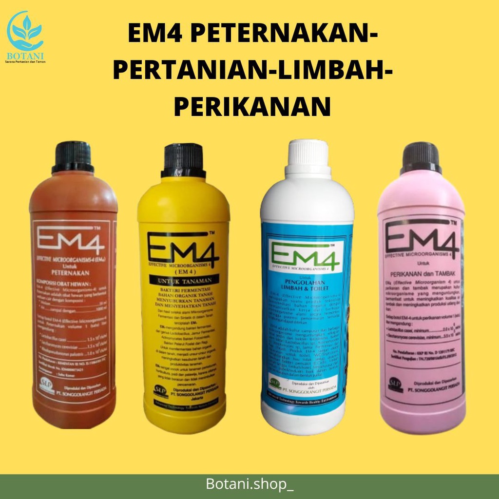 Jual EM4 Pink Perikanan dan Tambak, EM4 Coklat Peternakan, dan EM4 ...