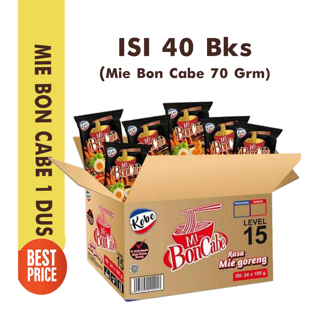 Jual MIE BON CABE 1 DUS level 15 (ISI 40 BKS) Indonesia|Shopee Indonesia
