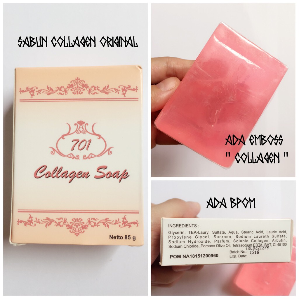 Jual SABUN COLLAGEN 701 / Colagen soap plus VIT E whitening Soap ...