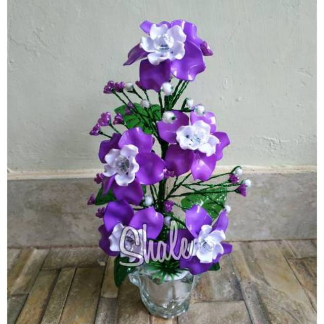 Jual Bunga hias anggrek akrilik bunga artificial | Shopee Indonesia