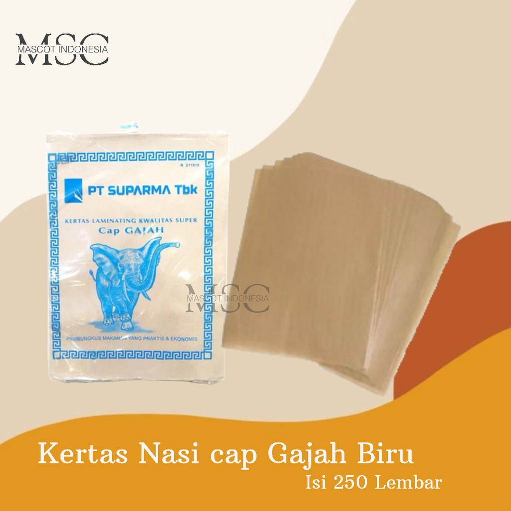 Jual Kertas Nasi cap Gajah | Kertas nasi cap Gajah Biru ukuran 25x35 ...