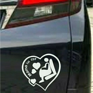 Jual Stiker Mobil Ibu Hamil Pregnant Mom Sticker Mama in Car | Shopee ...