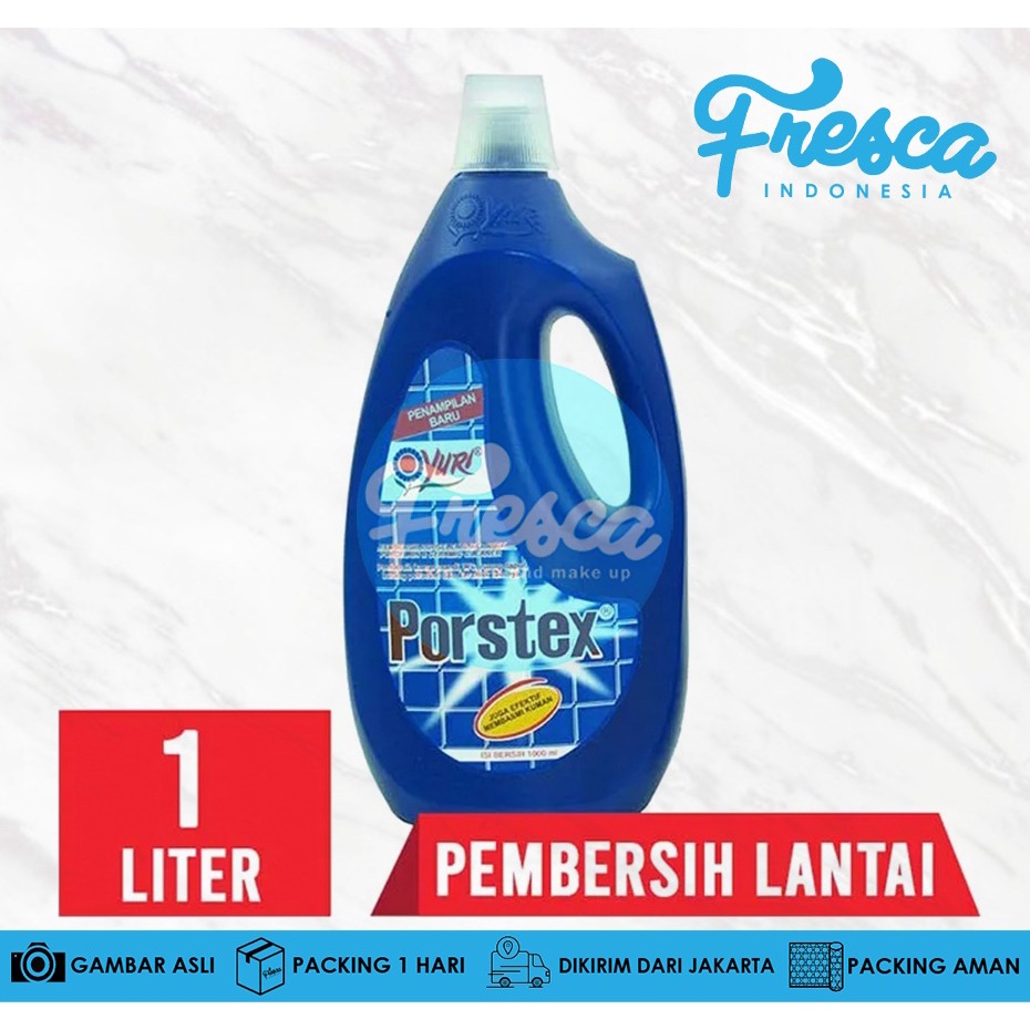 Jual Yuri Porstex Prostex 1000ml / 1 Liter Biru Pembersih Lantai ...
